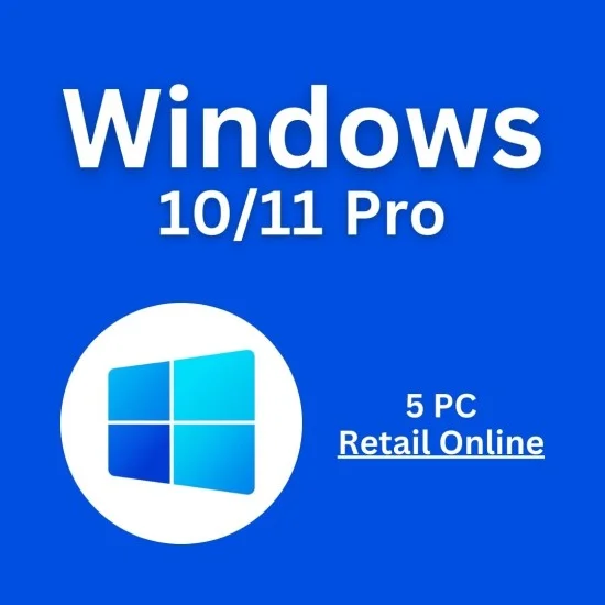 Windows 10 / 11 Pro 5PC [Retail Online] - ResellKeys - Affordable ...
